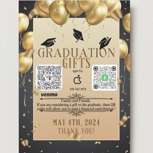 Editable Graduation Flyer Bundle | Grad Party Invitations + Gift ...