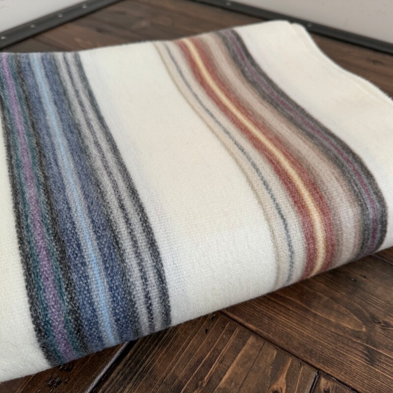 Striped Wool Blanket - Etsy