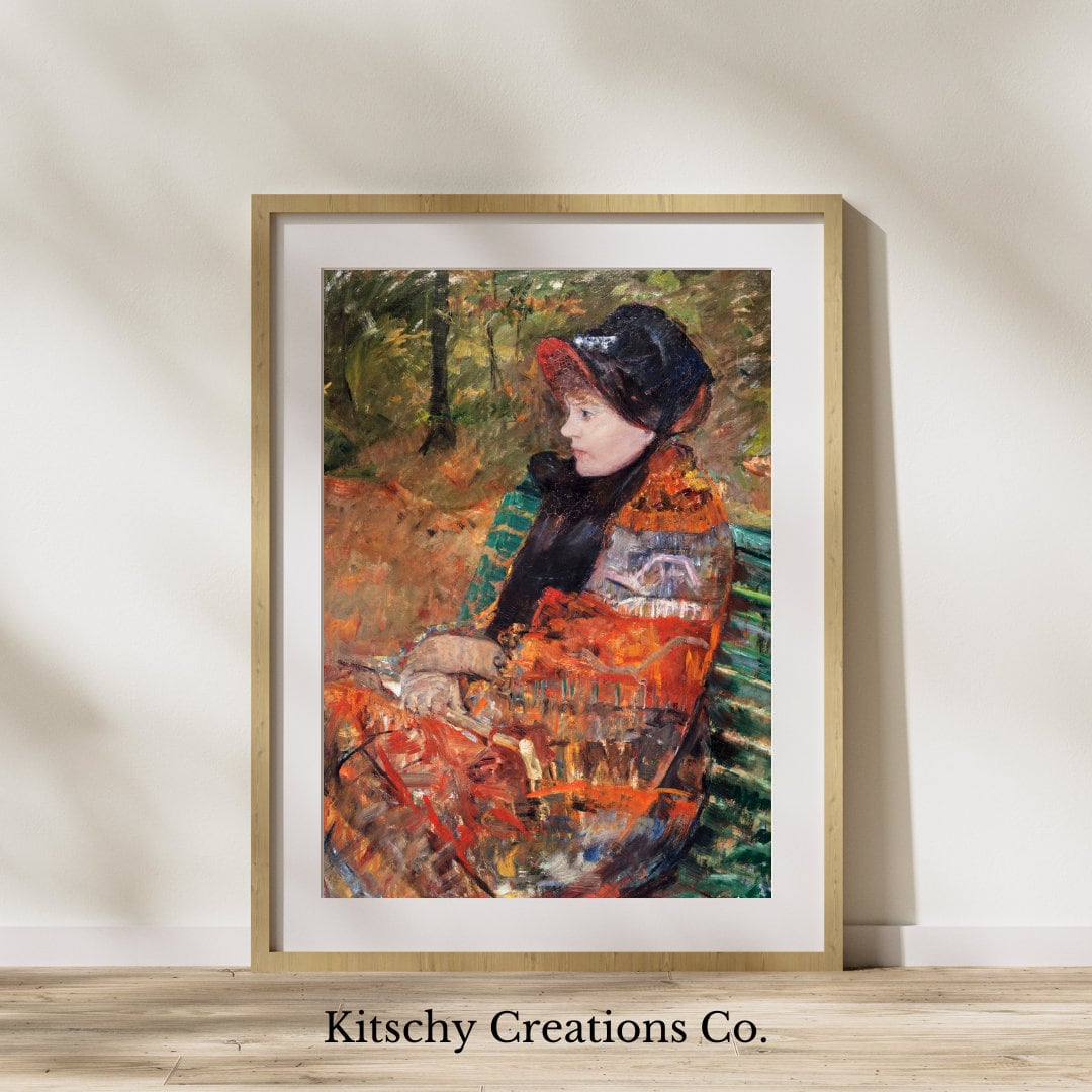 Autumn, Portrait of Lydia Cassatt | Vintage Portrait Print | Antique ...