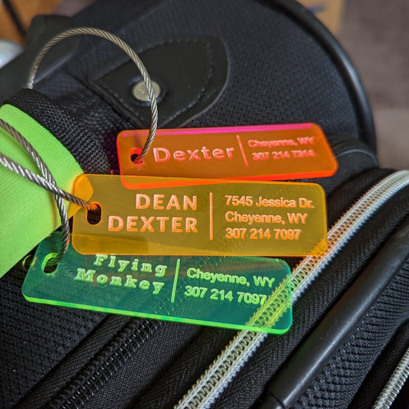 Mini Luggage Tag - Etsy