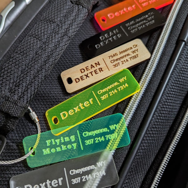 Mini Luggage Tag - Etsy
