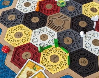 3D Catan Puzzle Pack 4 Player Base Set - Etsy