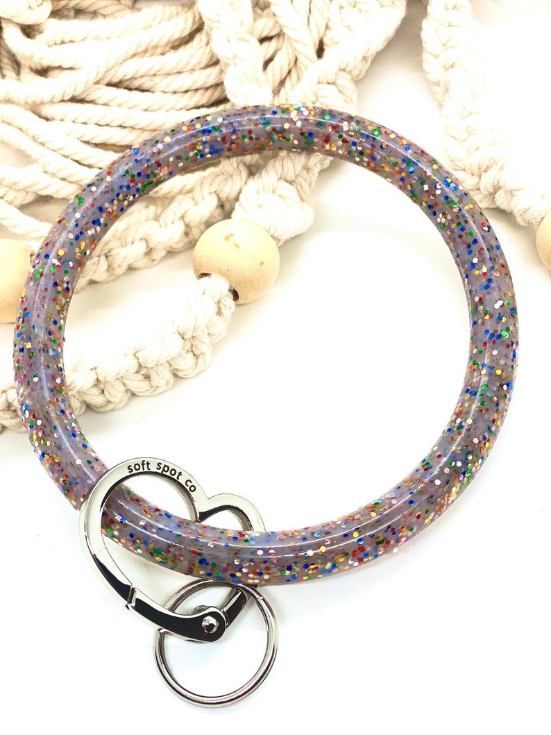 Keychain Bracelet | Silicone Key Ring | Key Loop | Silicone Bangle ...