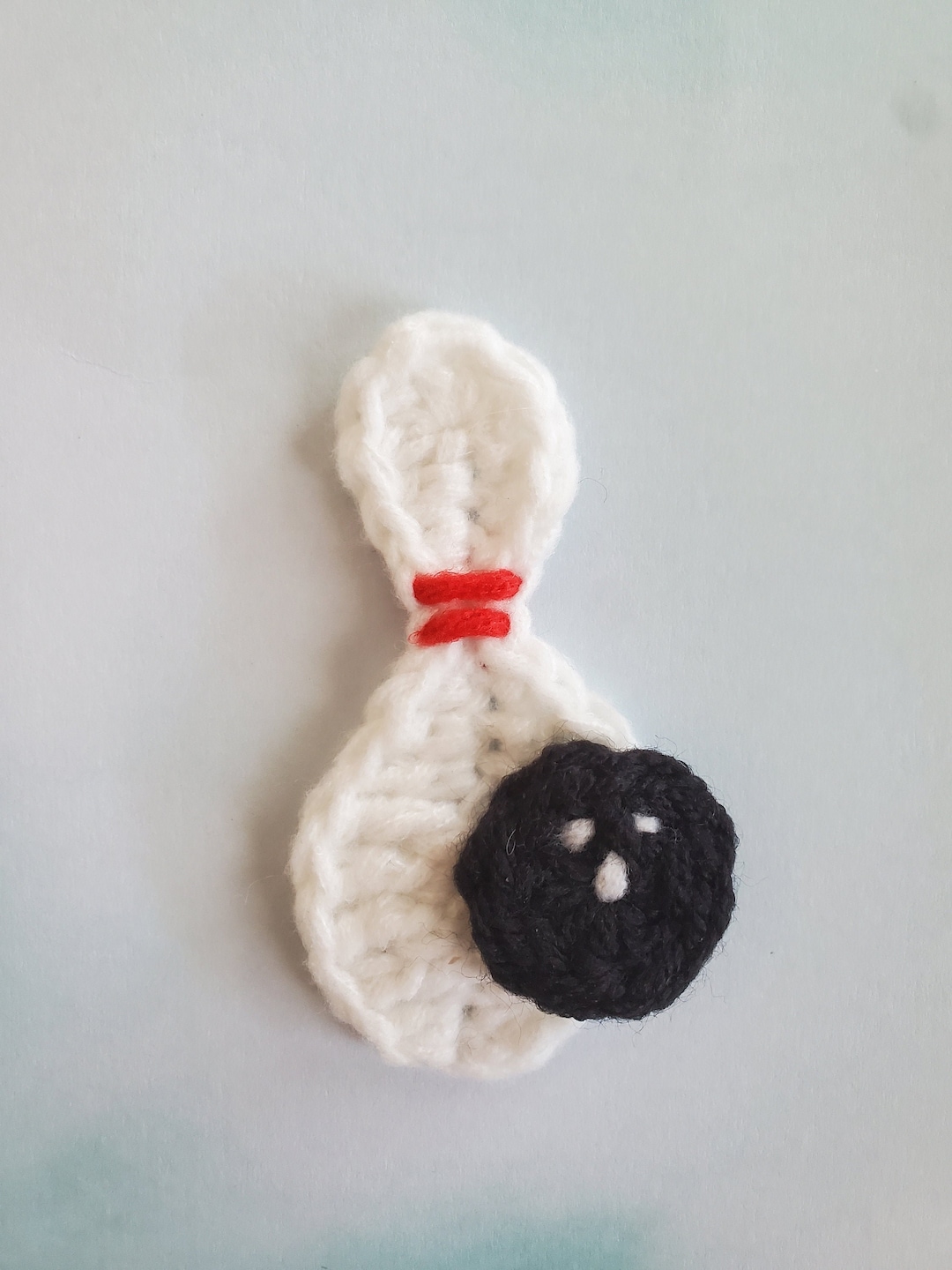 CROCHET Bowling Pin Applique/magnet. *PATTERN ONLY* - Etsy