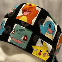 Women's Red Pokemon Scrub/ Surgical Cap - Etsy