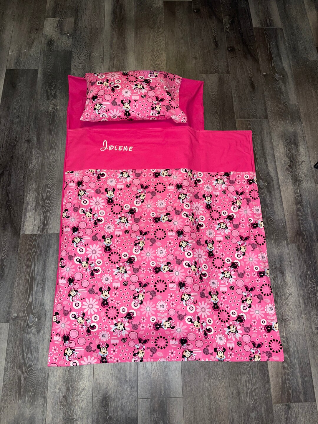 Personalized Kinder Mat Cover - Minnie Mouse Print - Etsy