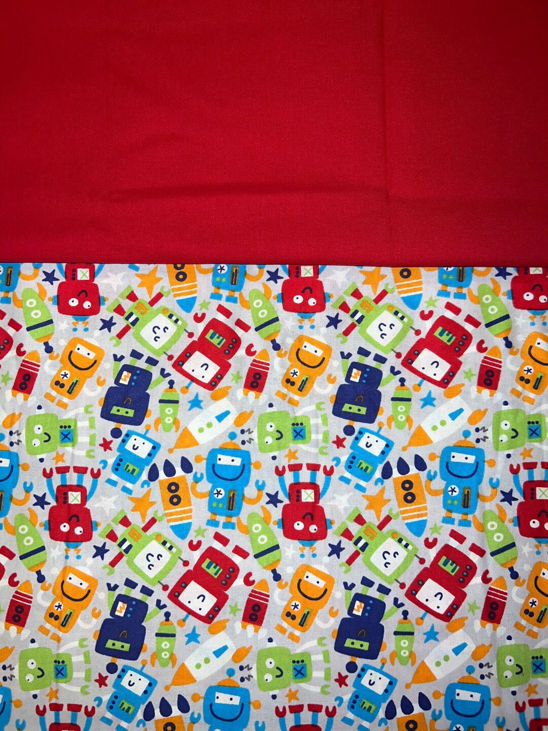 Personalized Kinder Mat Cover - Robots Print - Etsy