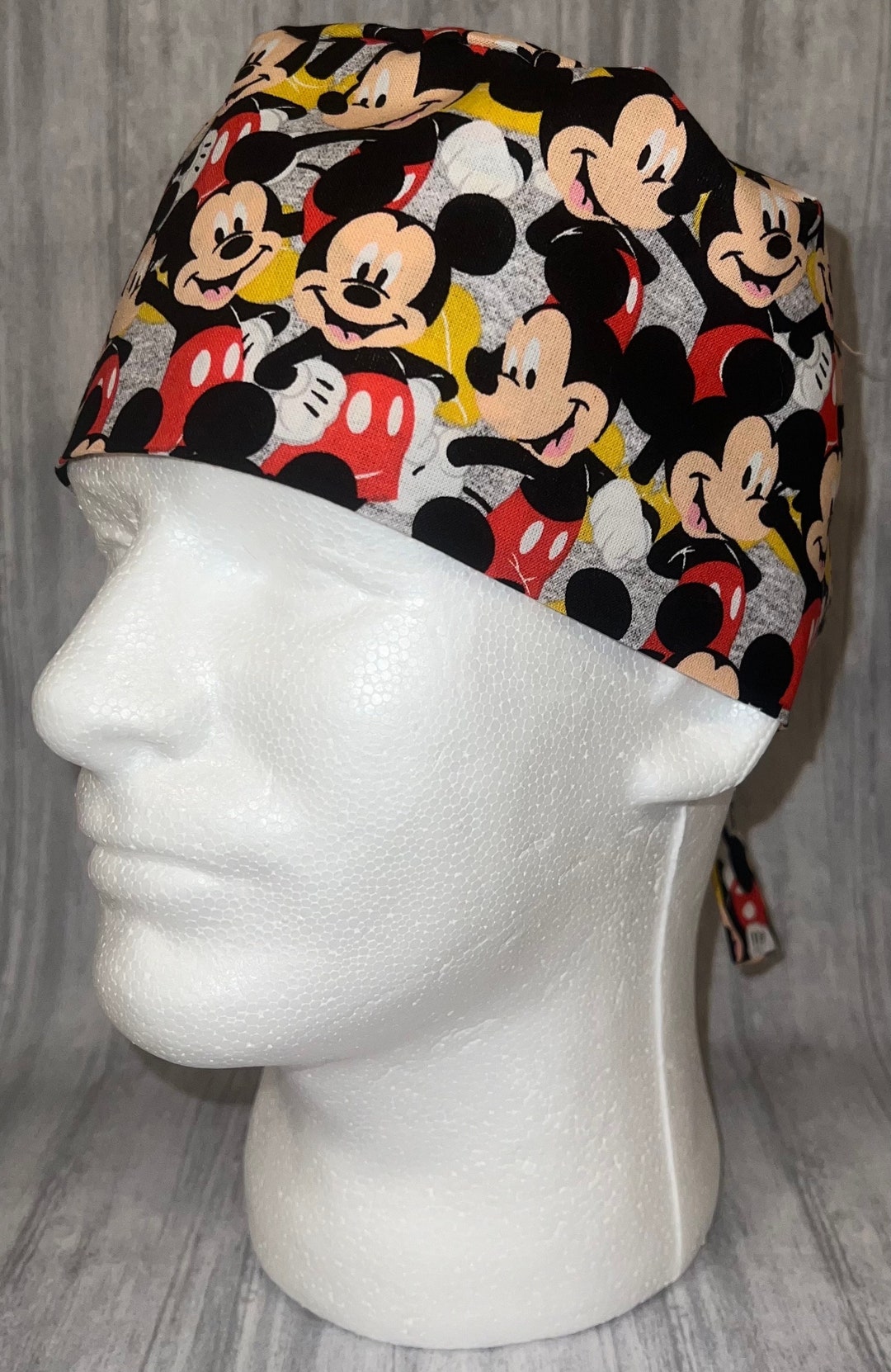 Surgical/scrub Cap With Ties in Back - New Mickey Mouse Print - Etsy