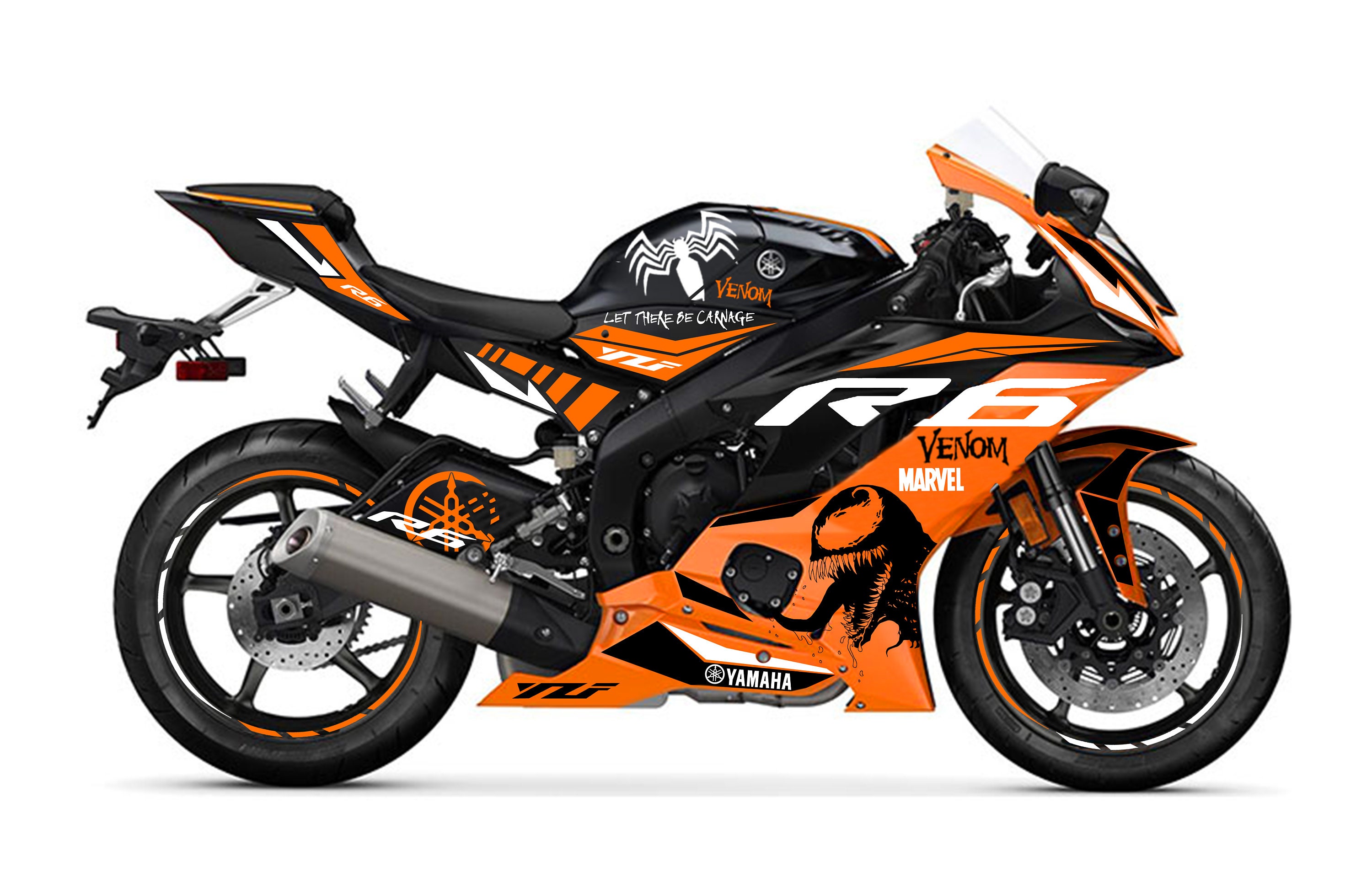 Full Graphic Vinyl Decals for Yamaha R6 2017-2020 Graphic kit | Etsy