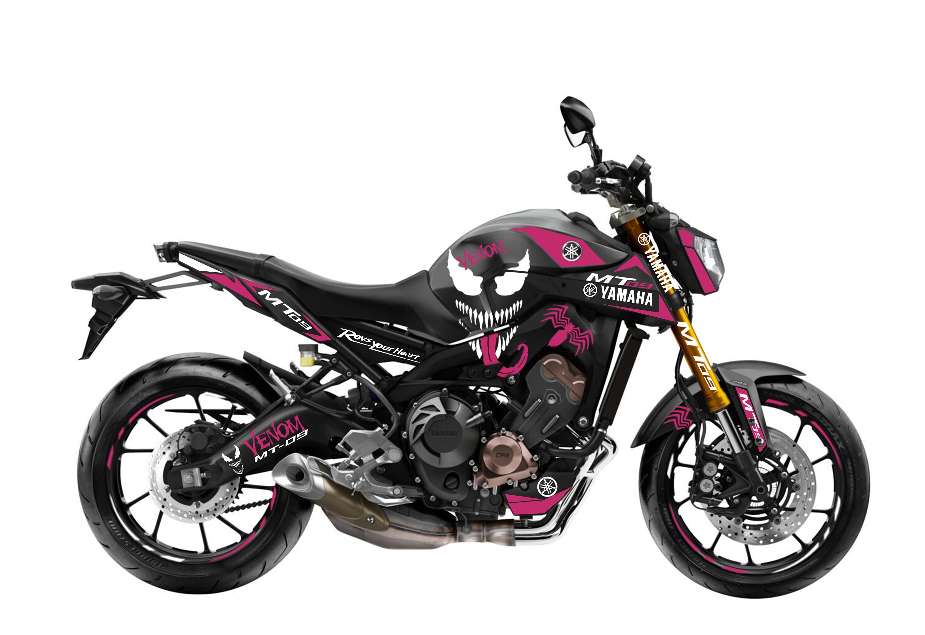 Full Graphic Vinyl Decals for Yamaha MT-09 2014-2016 Graphic | Etsy