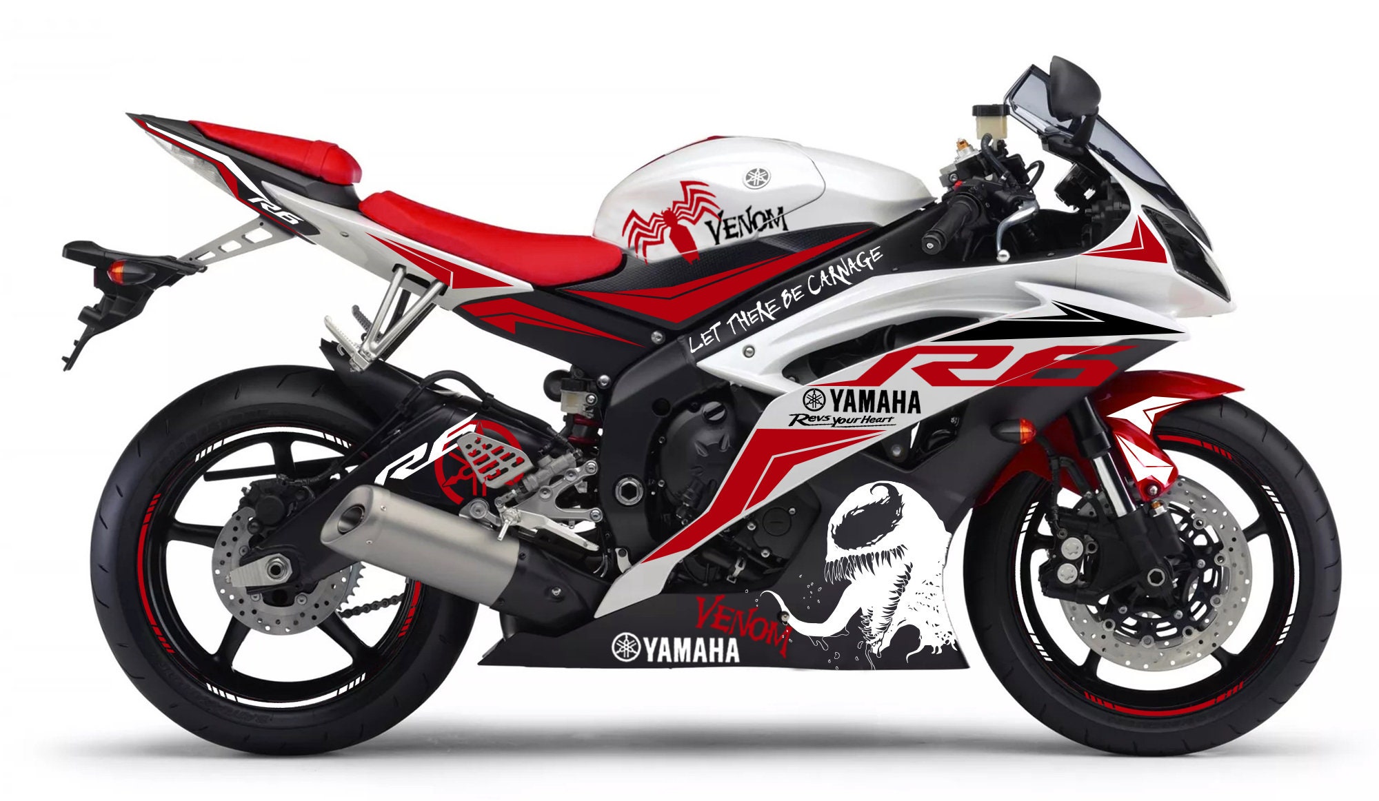 Full Graphic Vinyl Decals for Yamaha R6 2008-2016 Graphic kit | Etsy