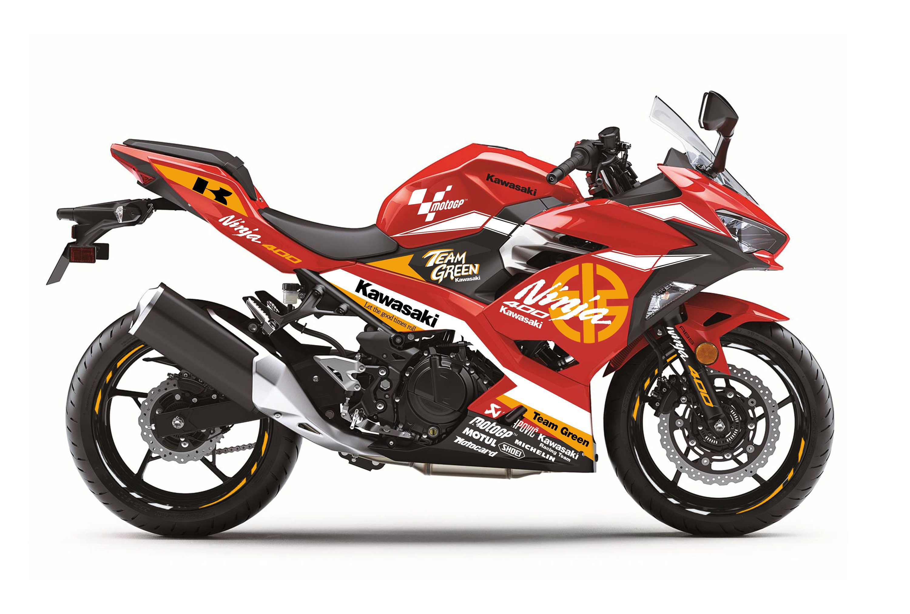 Full Graphic Vinyl Decals for Kawasaki Ninja 400 Black Graphic - Etsy UK