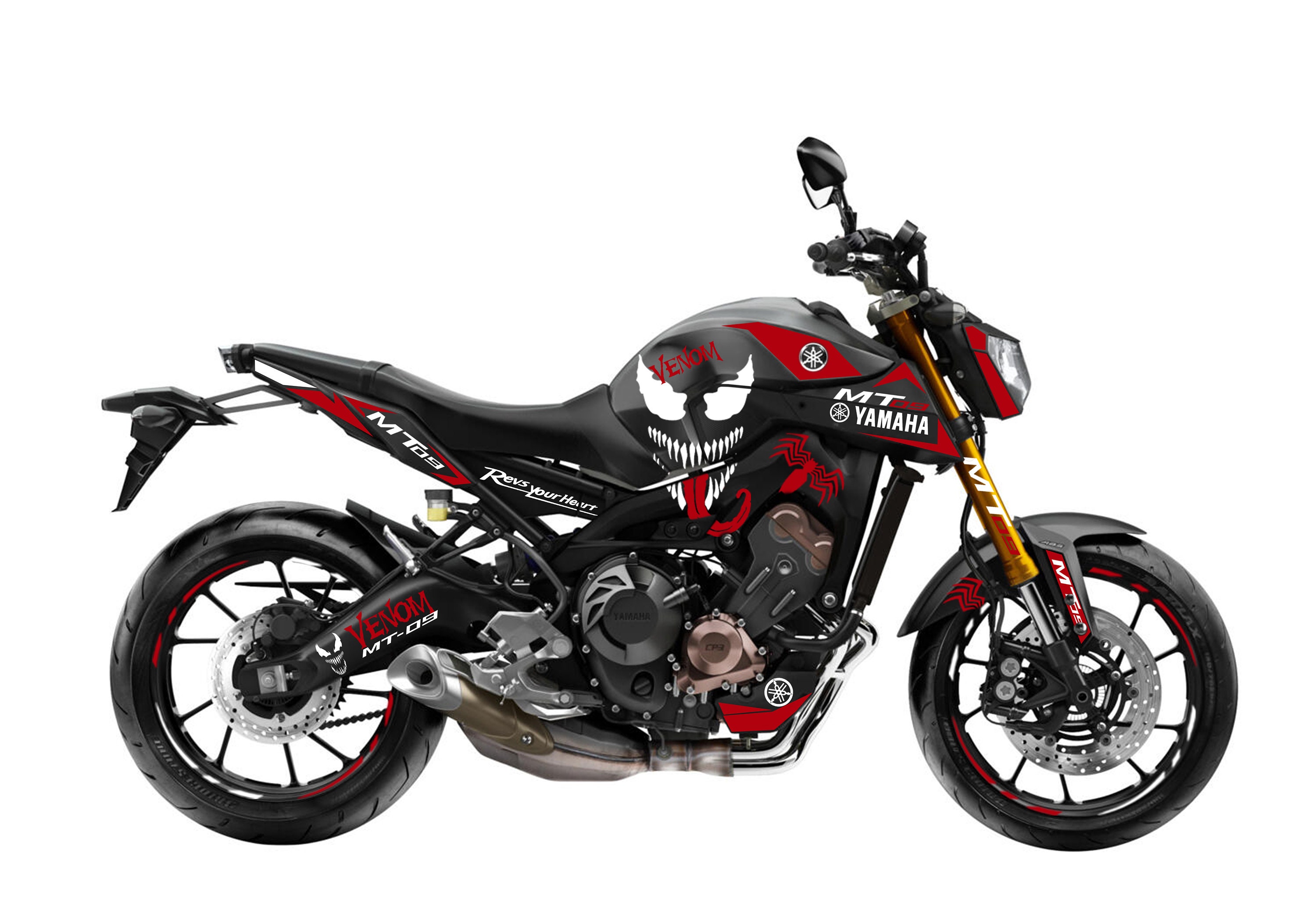 Full Graphic Vinyl Decals for Yamaha MT-09 2014-2016 Graphic | Etsy