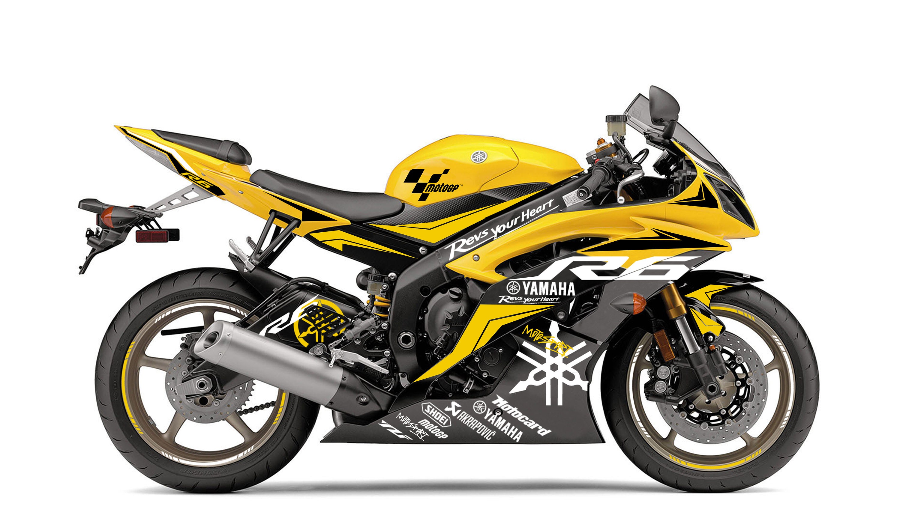 Full Graphic Vinyl Decals for Yamaha R6 2008-2016 Graphic Kit | Etsy