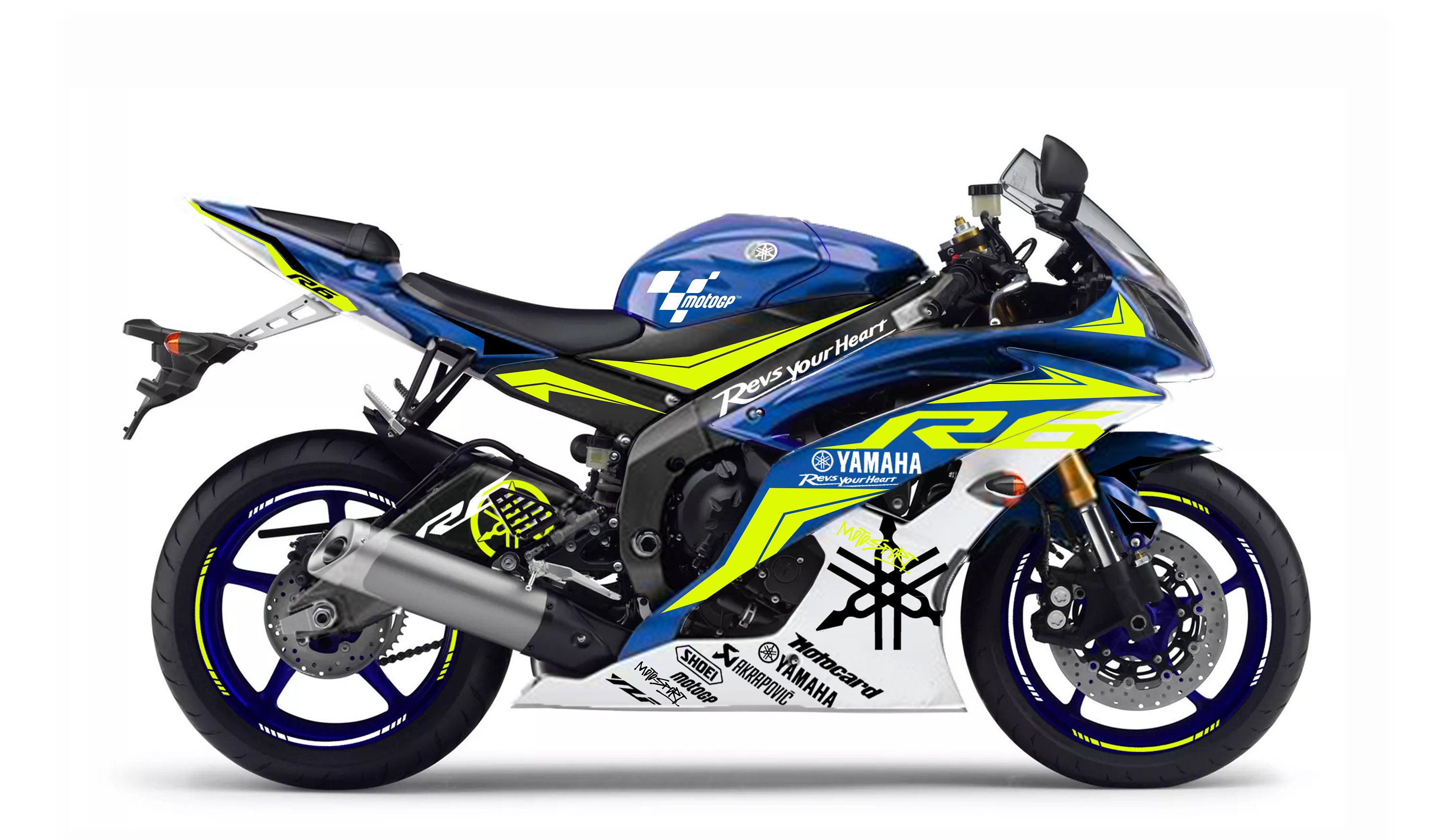 Full Graphic Vinyl Decals for Yamaha R6 2008-2016 Graphic Kit | Etsy