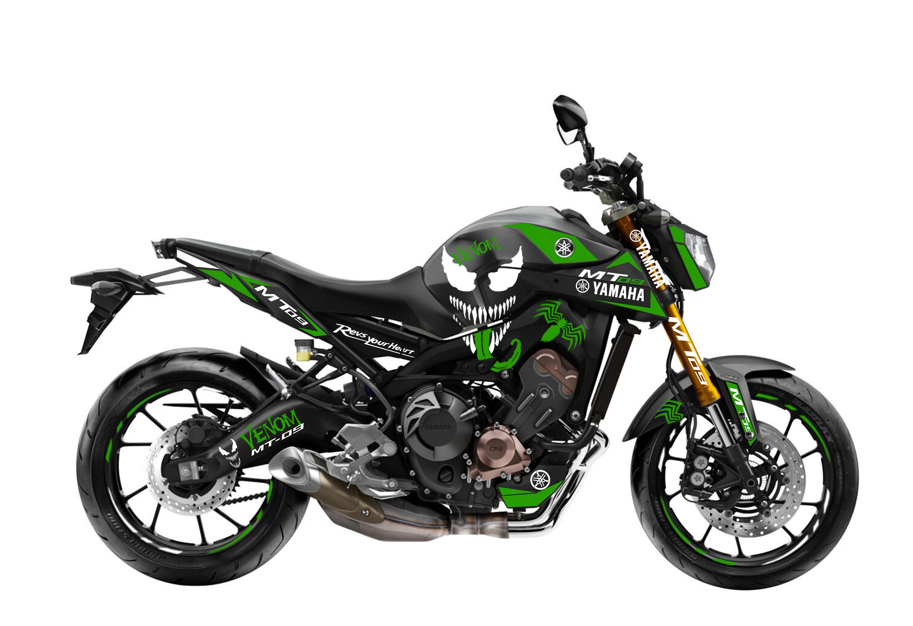 Full Graphic Vinyl Decals for Yamaha MT-09 2014-2016 Graphic | Etsy