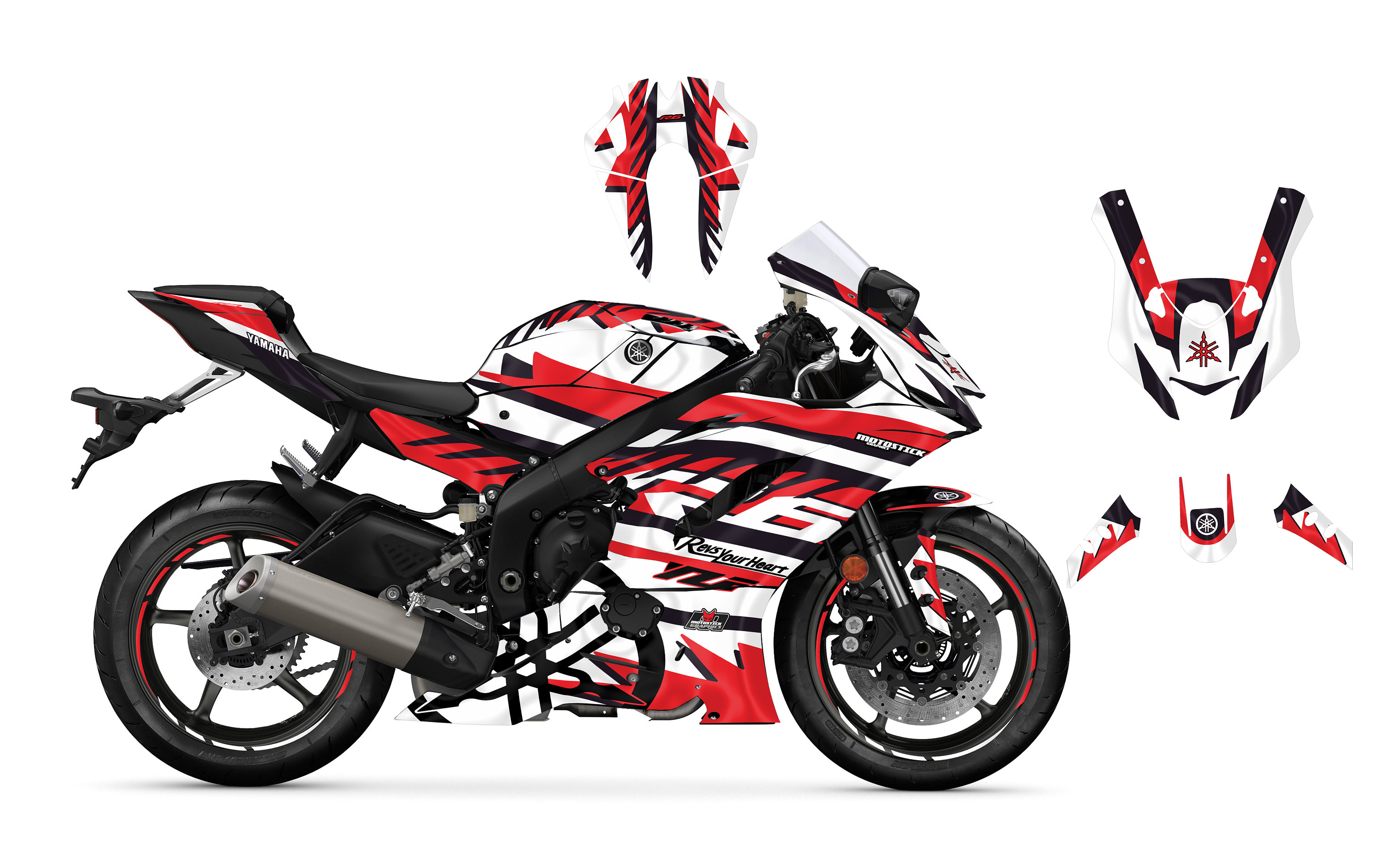 Full Graphic Vinyl Wrap for Yamaha YZF-R6 2017-2022 Graphic - Etsy
