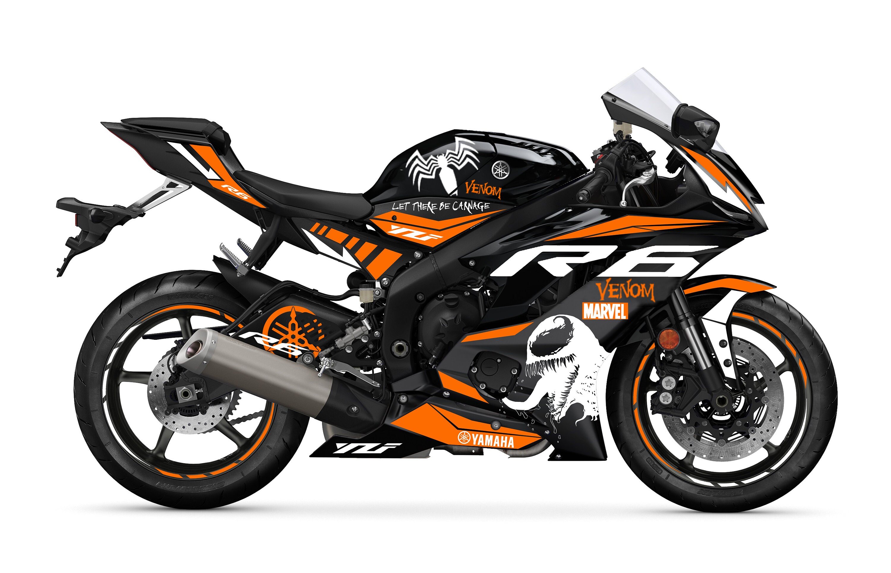 Full Graphic Vinyl Decals for Yamaha R6 2017-2020 Graphic kit | Etsy