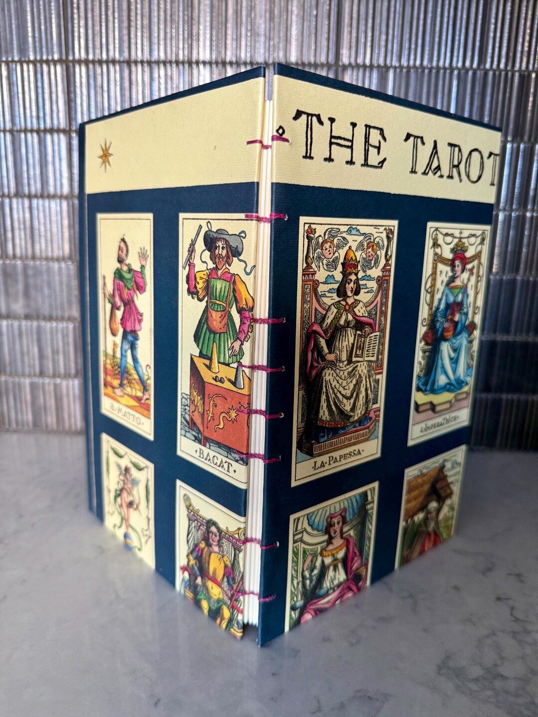 Tarot Themed Open Coptic Stitch Journal - Etsy