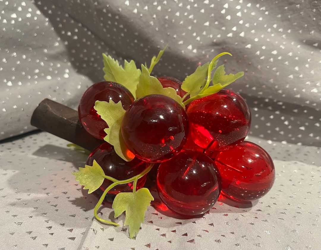 Vintage Lucite Grapes - Etsy