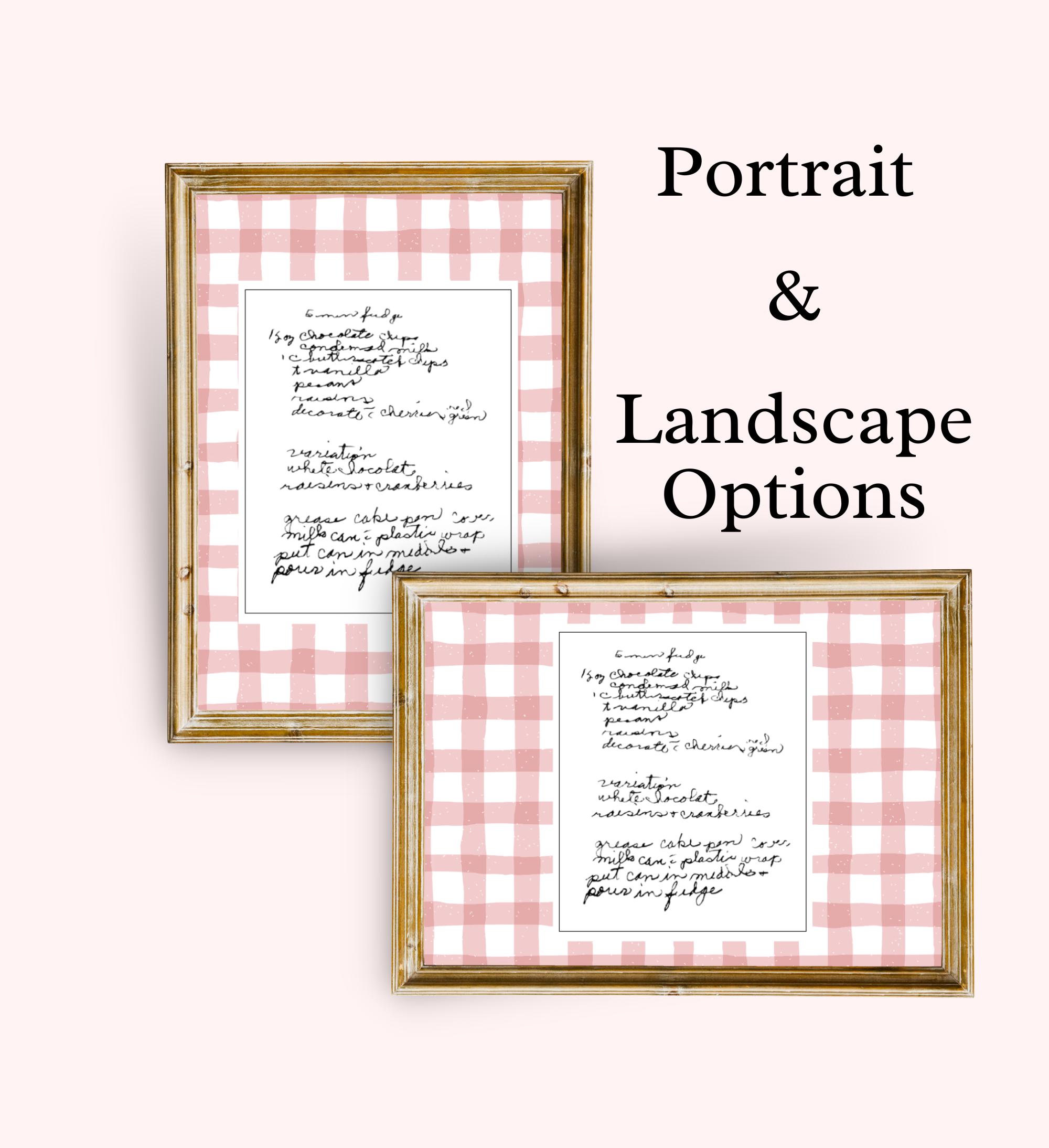 Custom Handwritten Recipe Wall Art Digital Download, Keepsake Recipe ...