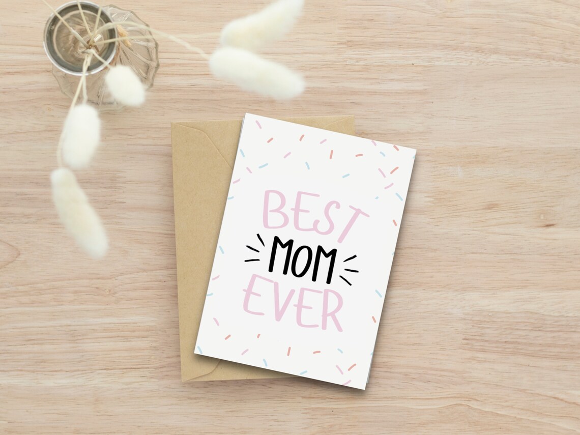 Printable Folded Mother's Day Card DIY Instant Digital Download List ...