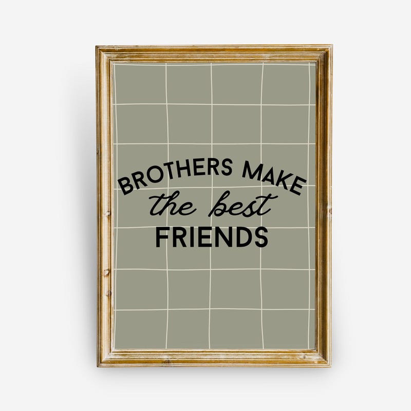 Brother Wall Art - Etsy
