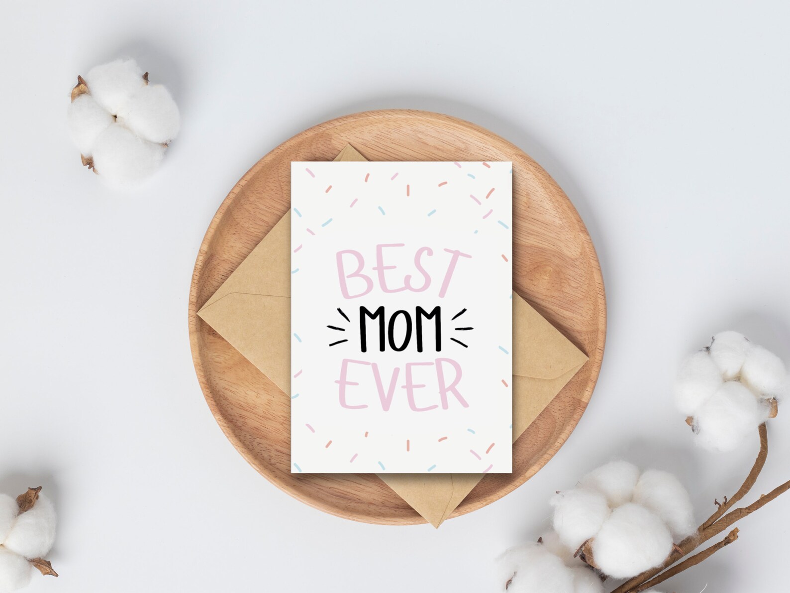 Printable Folded Mother's Day Card DIY Instant Digital Download List ...