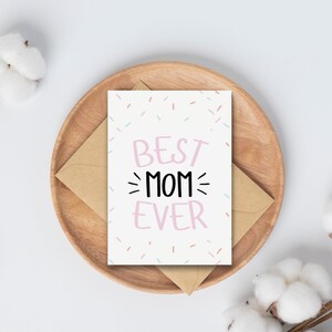 Printable Folded Mother's Day Card DIY Instant Digital Download List ...