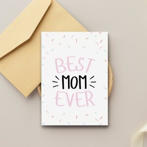 Printable Folded Mother's Day Card DIY Instant Digital Download List ...