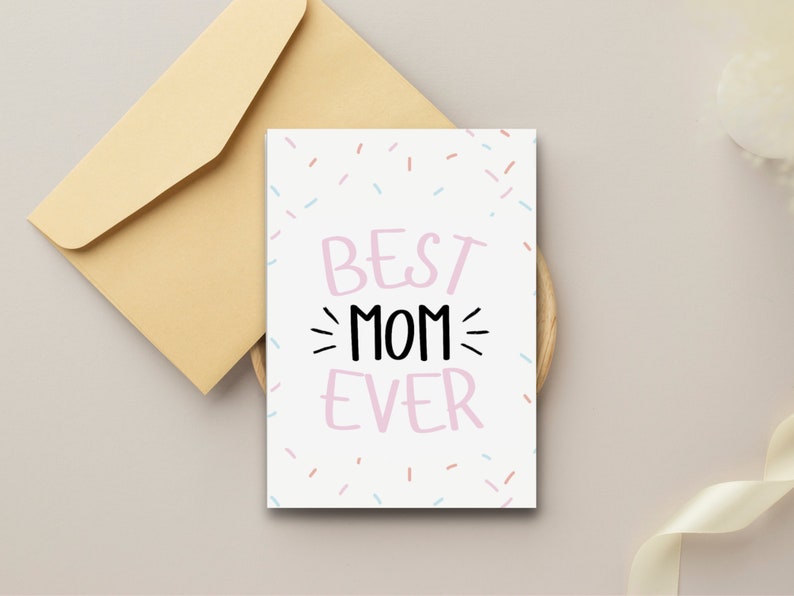 Printable Folded Mother's Day Card DIY Instant Digital Download List ...