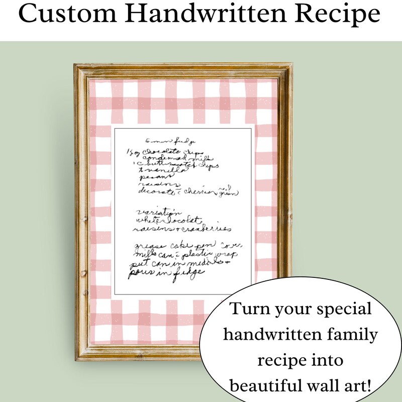 Recipe Art - Etsy