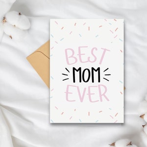 Printable Folded Mother's Day Card DIY Instant Digital Download List ...