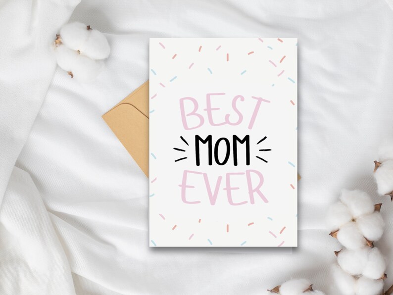 Printable Folded Mother's Day Card DIY Instant Digital Download List ...