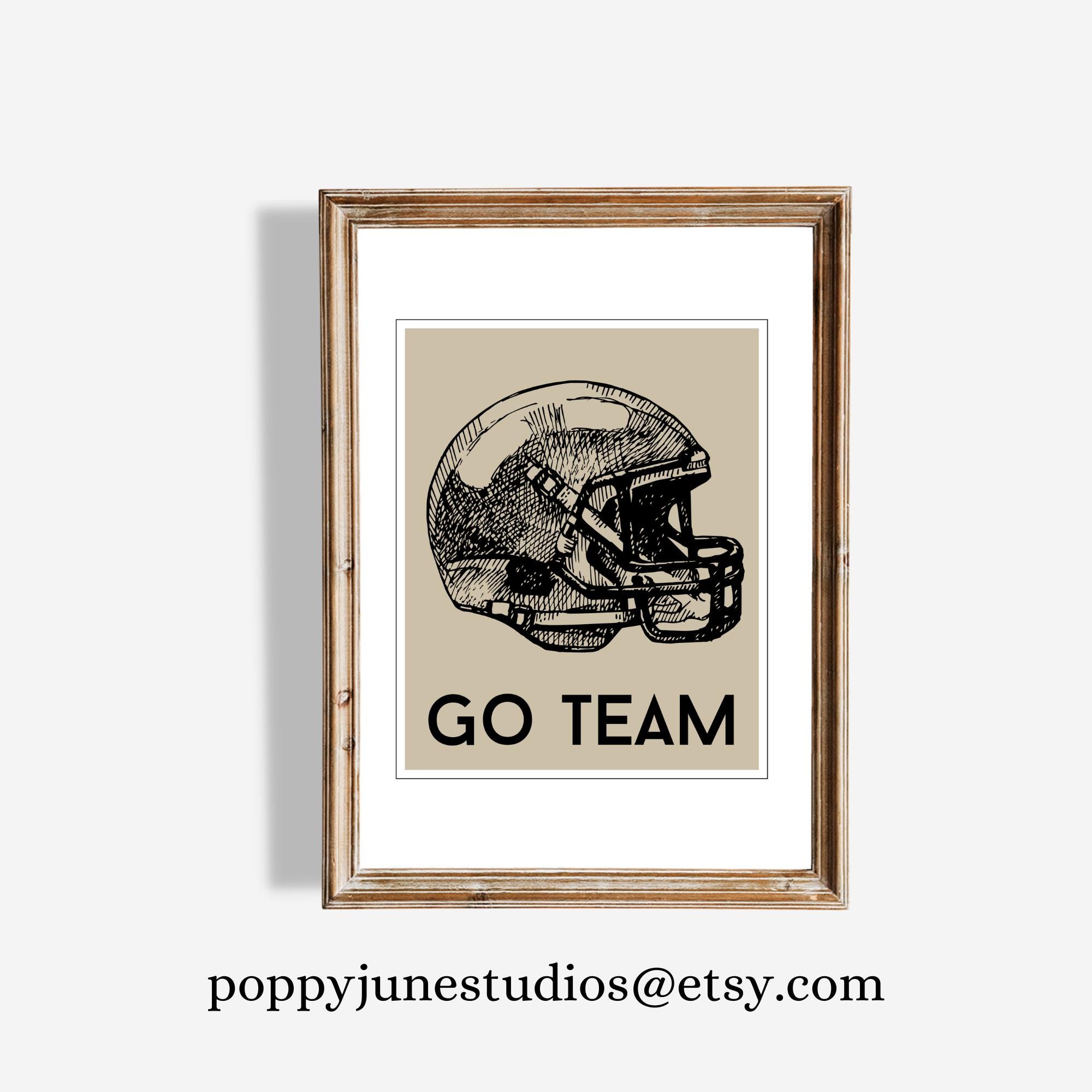 Football Nursery Gallery Wall, Sports Themed Bedroom, Vintage Sports ...