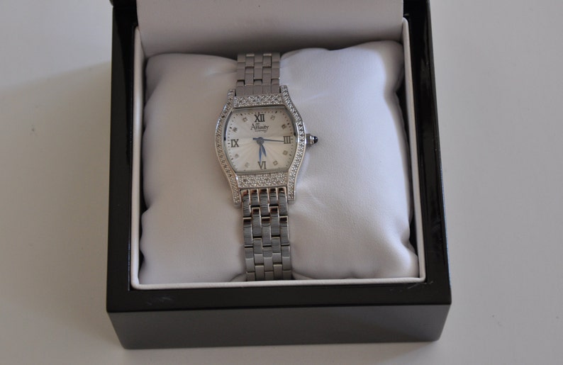 AFFINITY Sterling Silver 96 Diamond Quartz Bracelet Womens Bracelet ...