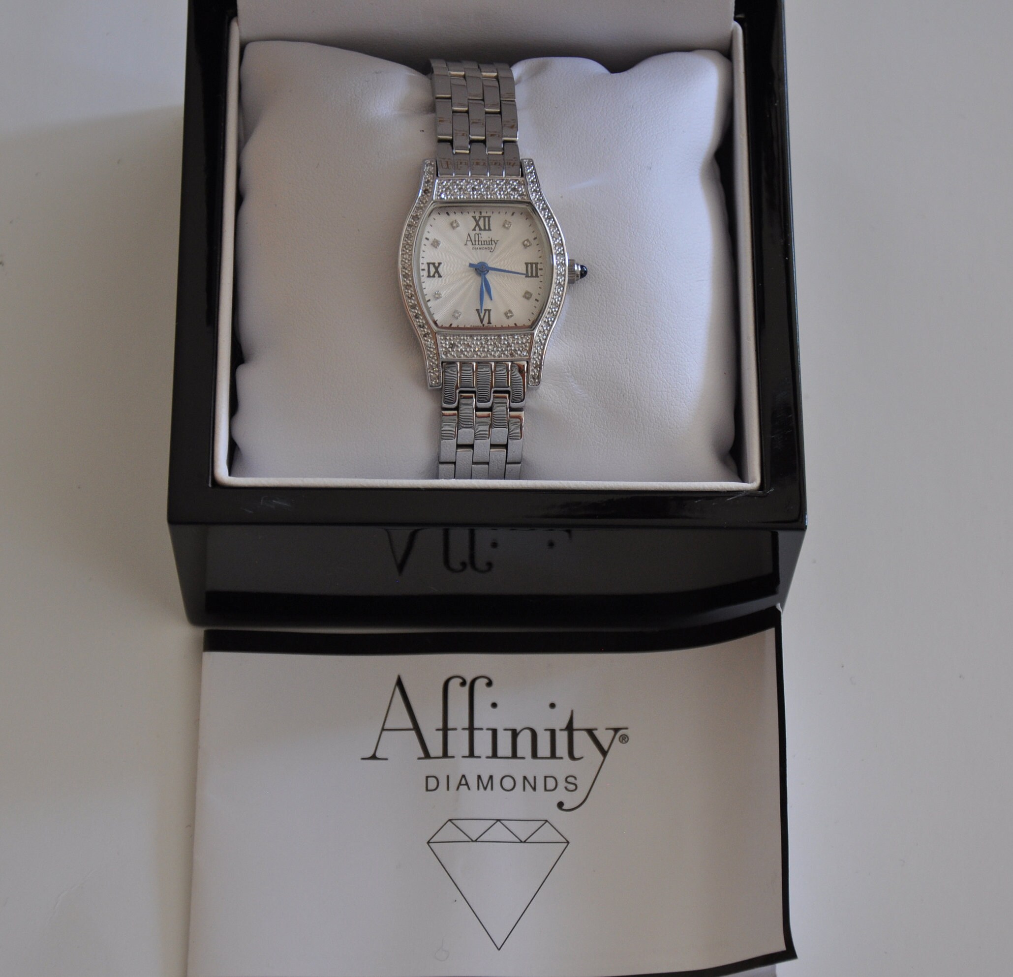 AFFINITY Sterling Silver 96 Diamond Quartz Bracelet Womens Bracelet ...