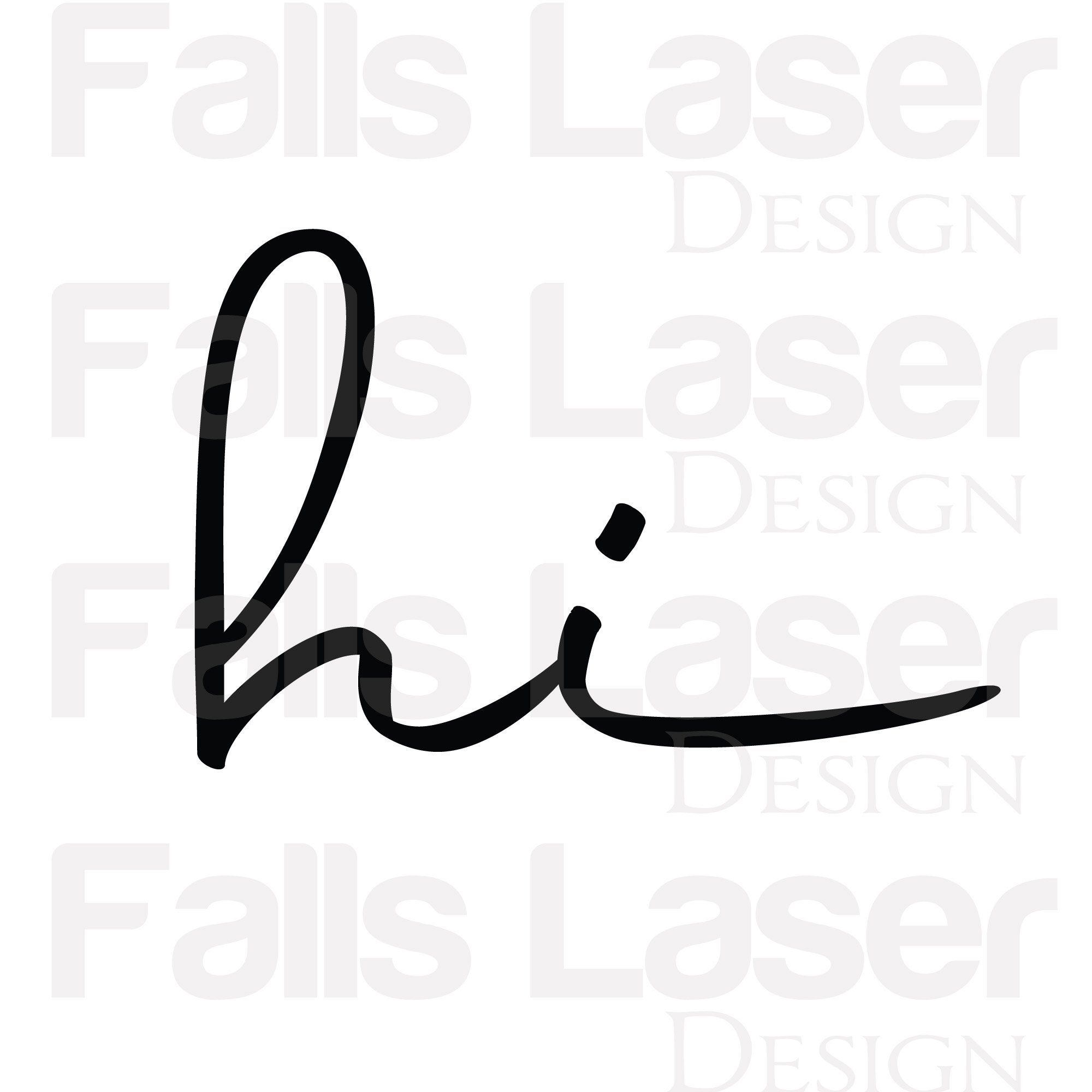 HI Digital Download: Cut Files for Glowforge, Vinyl Cutters .svg, .png ...