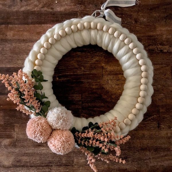 Spring Yarn Wreath - Etsy