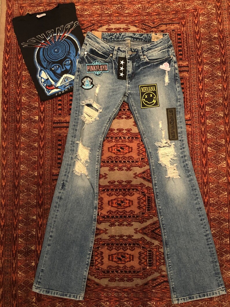 1980's Inspired Jeans Women, Jeans Men, Jeans With Patches, Jean Art ...