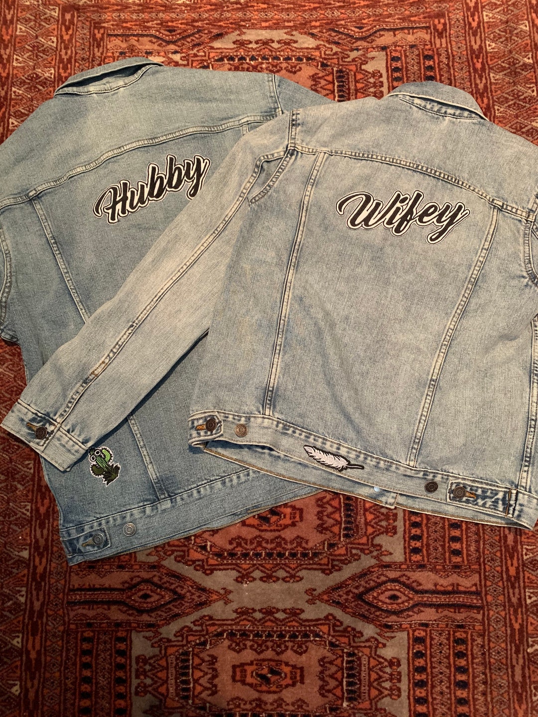 Wedding Day Jean Jackets, Jean Jacket Couple, Jean Jacket Bride, Jean ...