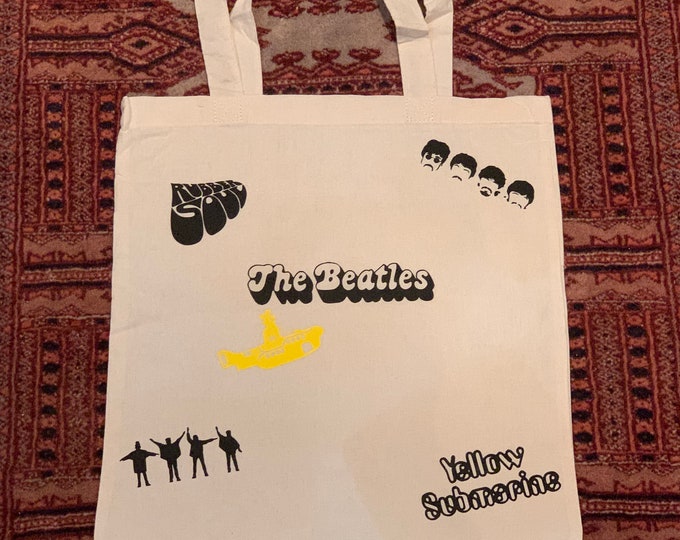 The Beatles Cotton Tote Bag John Lennon, Paul Mccartney, George ...