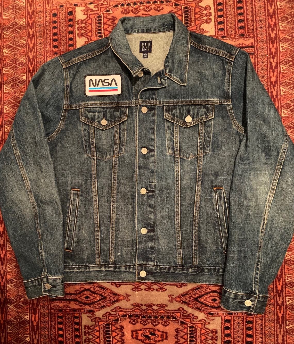 Outer Space Jean Jacket, Jean Jacket Back Patch, Jean Jacket Custom ...