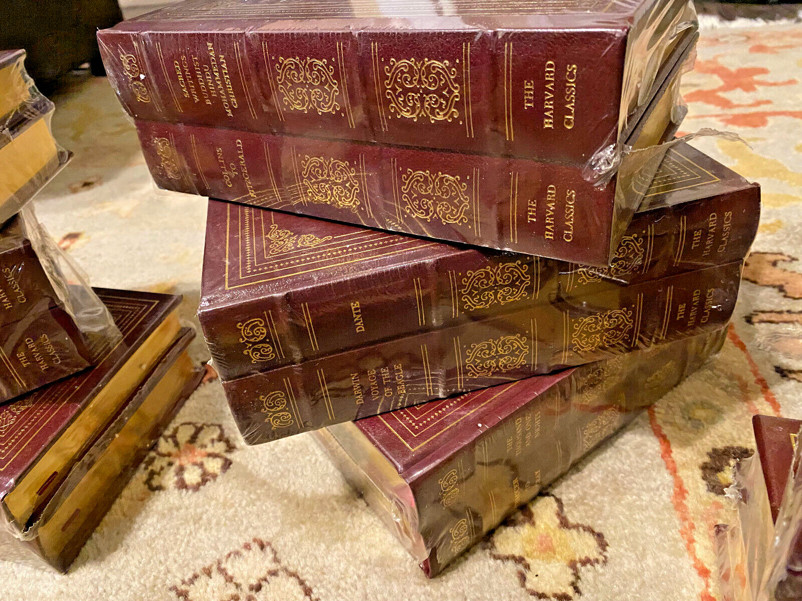 Harvard Classics grolier 30 Vols Collector's Ed. Leather RARE SET ...