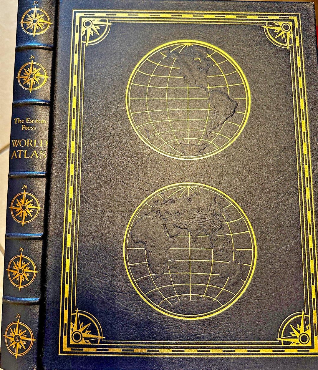 Collector's Edition, World Atlas, by Easton Press, Full Leather, Top ...