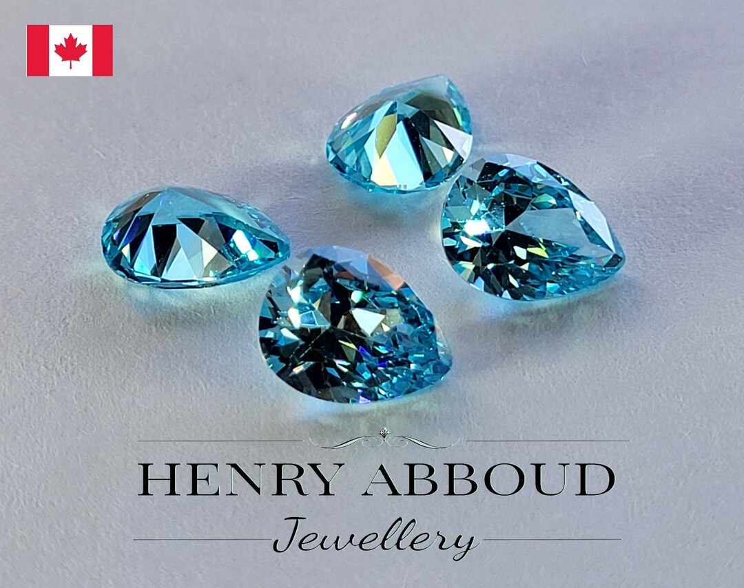 High Quality Full Cut Pear Shape Loose Stones Cubic Zirconia Bright ...