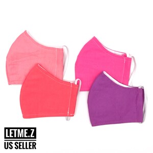 Adult Cloth Face Masks 3 Layers Filter Pocket / Reusable Mask / Unisex ...