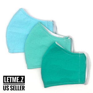 Adult Cloth Face Masks 3 Layers Filter Pocket / Reusable Mask / Unisex ...