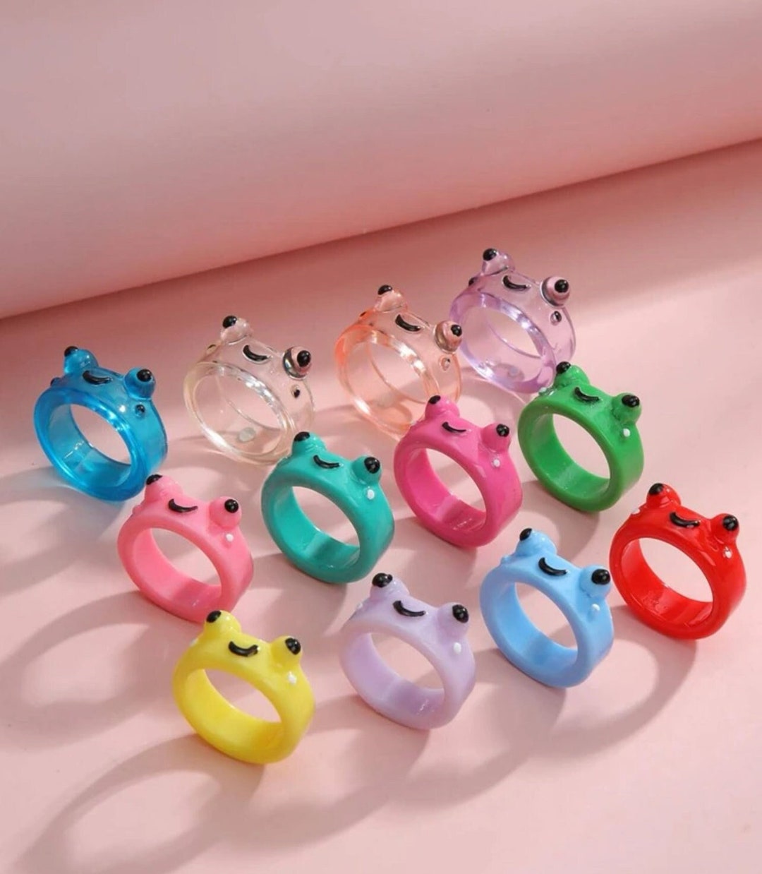Cartoon Froggy Rings Kawaii Accessories Korean Fashion Cute Rings ...