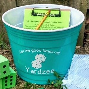 Yardzee Dice Yard Game Family Fun - Etsy